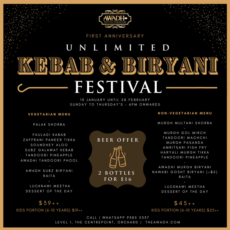 UNLIMITED KEBAB & BIRYANI FESTIVAL - The Awadh